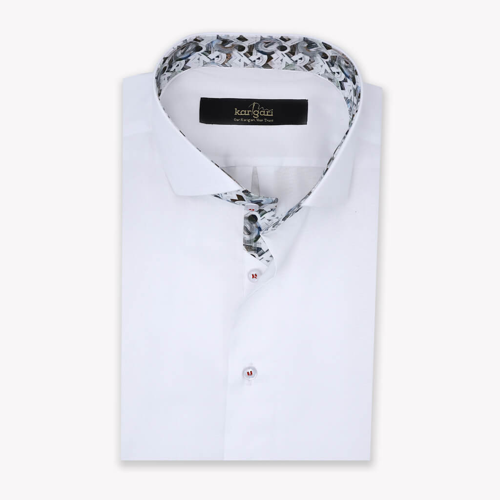 pristine plain white shirt – Karigari